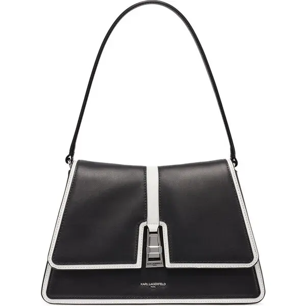 Karl Lagerfeld Paris Mercerie Shoulder Bag - Black/white