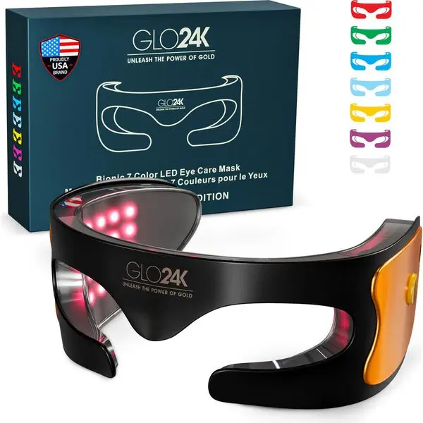 GLO24K Bionic 7 Color Led Eye Care Mask - None