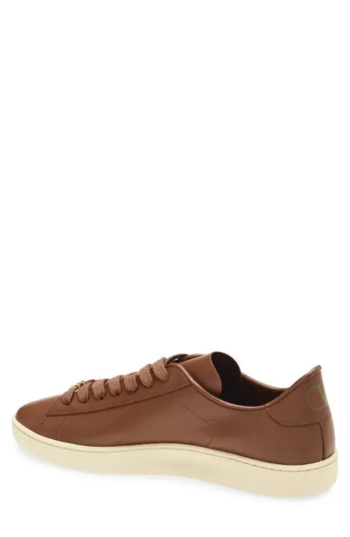 Valentino Garavani Vlogo Leather Sneakers - Brown Multi