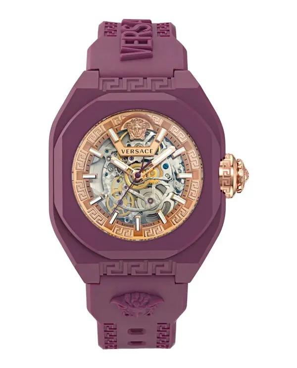 Versace Vlegend Skeleton Watch - Rubber