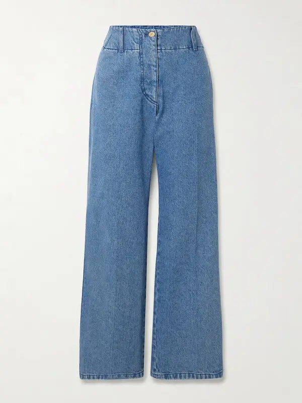 PATOU High-rise Wide-leg Jeans