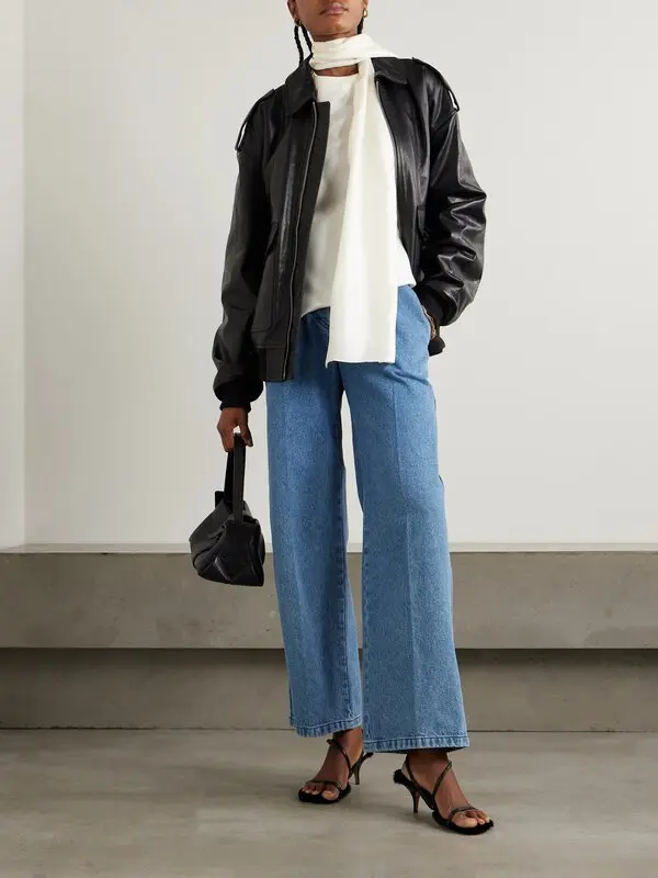 PATOU High-rise Wide-leg Jeans
