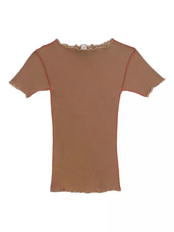 BASERANGE Vein T-shirt - Brown
