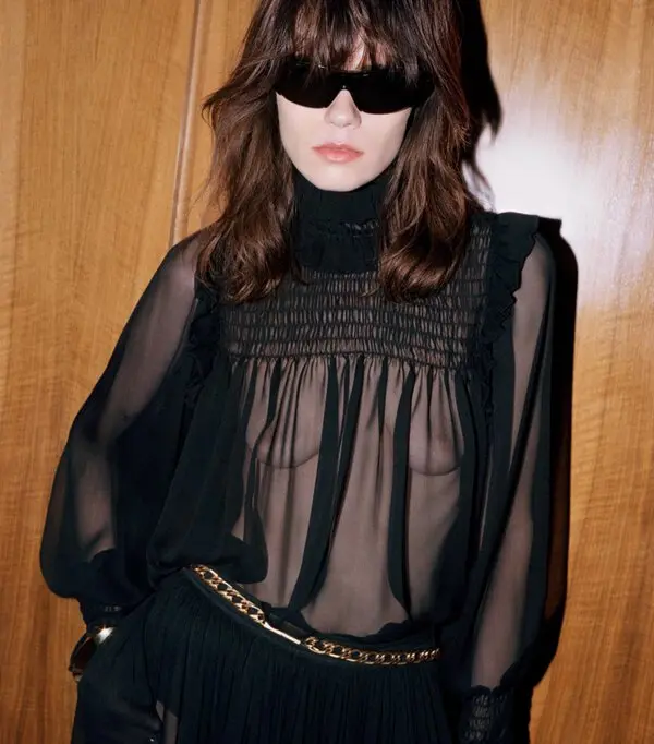 Saint Laurent Thin Chain Belt