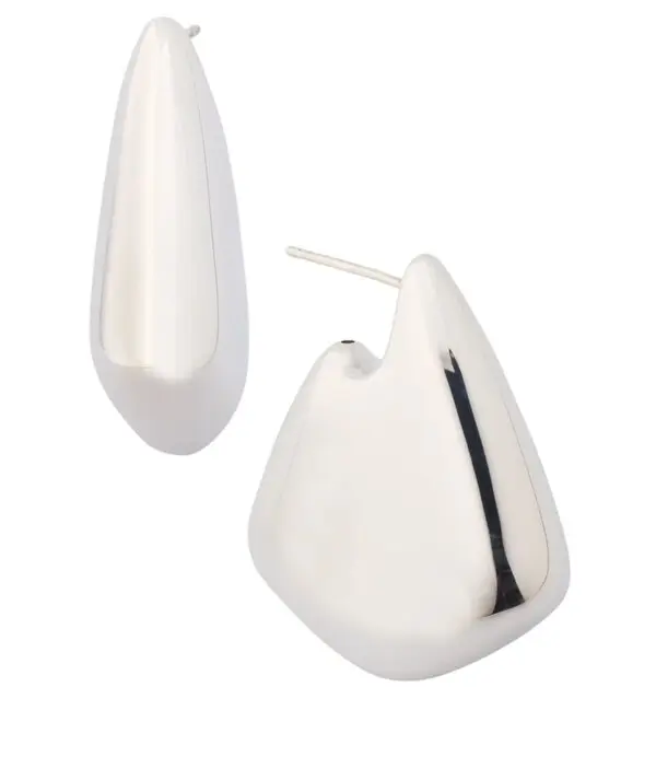 Bottega Veneta Fin Earrings - Silver