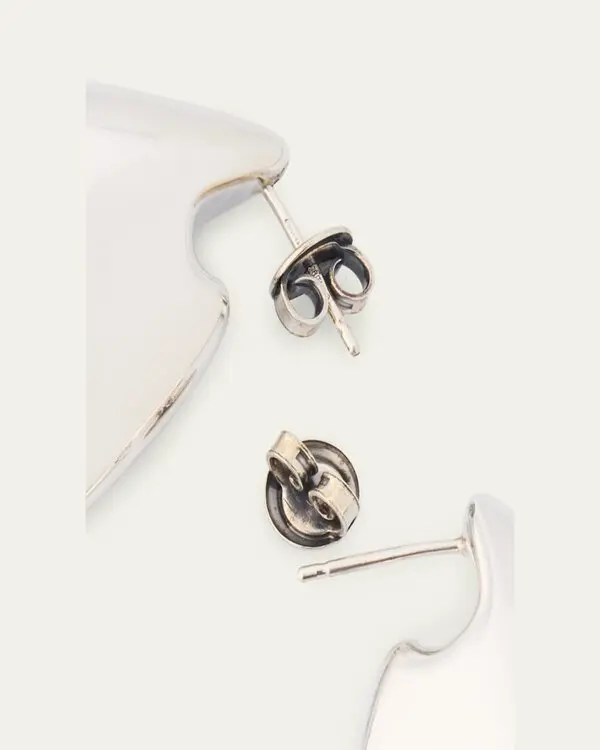 Bottega Veneta Fin Earrings - Silver