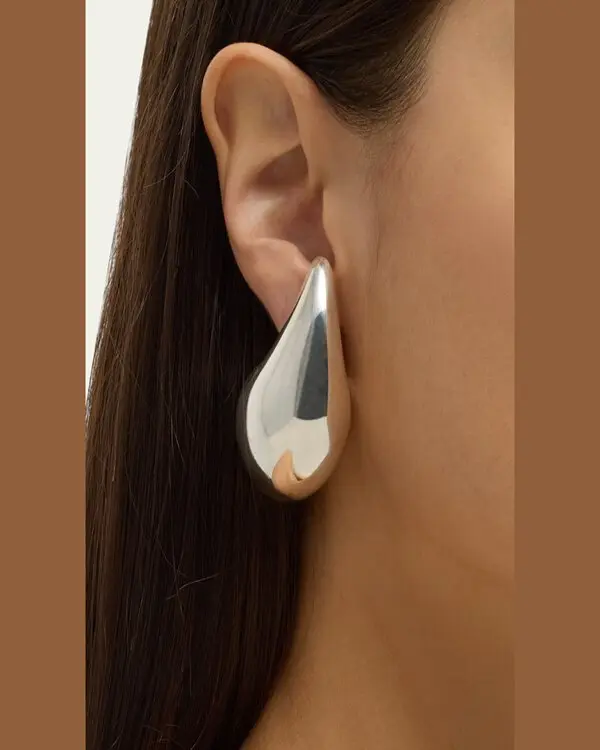 Bottega Veneta Fin Earrings - Silver