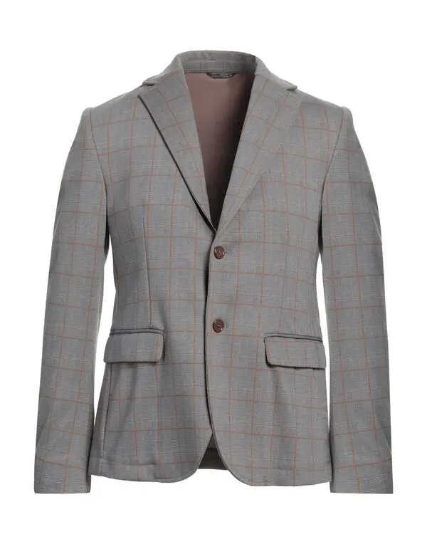 DANIELE ALESSANDRINI Blazer Size Polyester, Viscose, Elastane