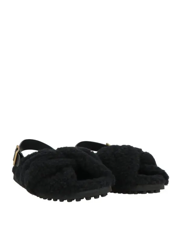 TOD'S Sandals In Shearling - Black