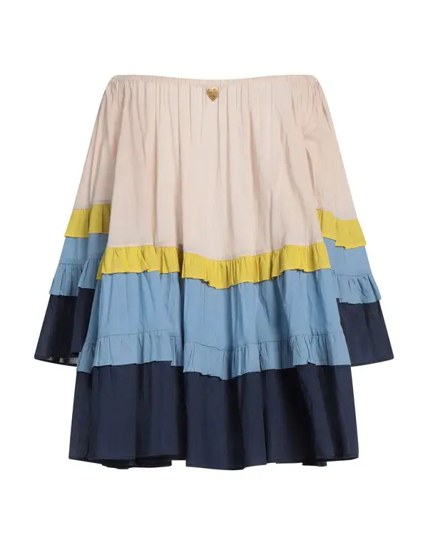 TWINSET Cotton Tiered Mini Dress