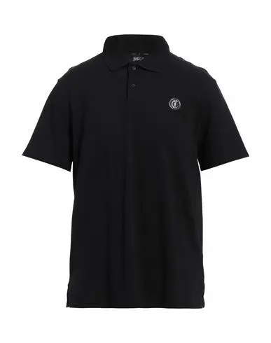 Just Cavalli Polo Shirt Military Size Cotton - Black