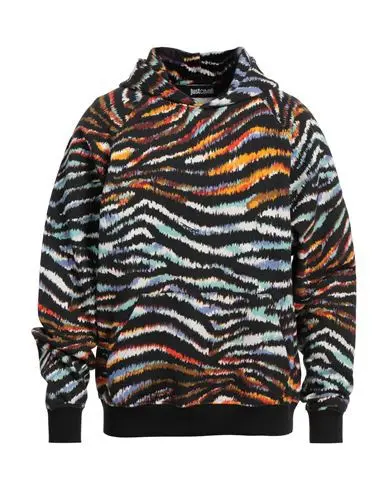 Just Cavalli Cotton Blend Zebra-print French Terry Sweatshirt