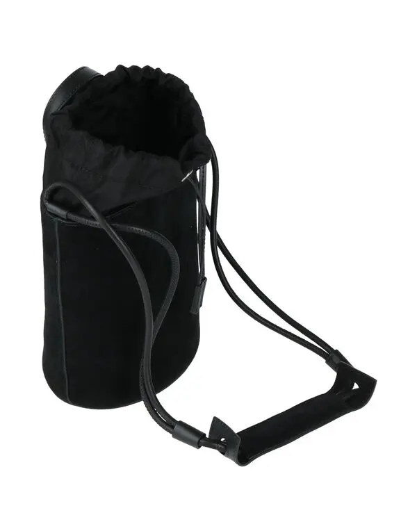 High Leather Bucket Bag