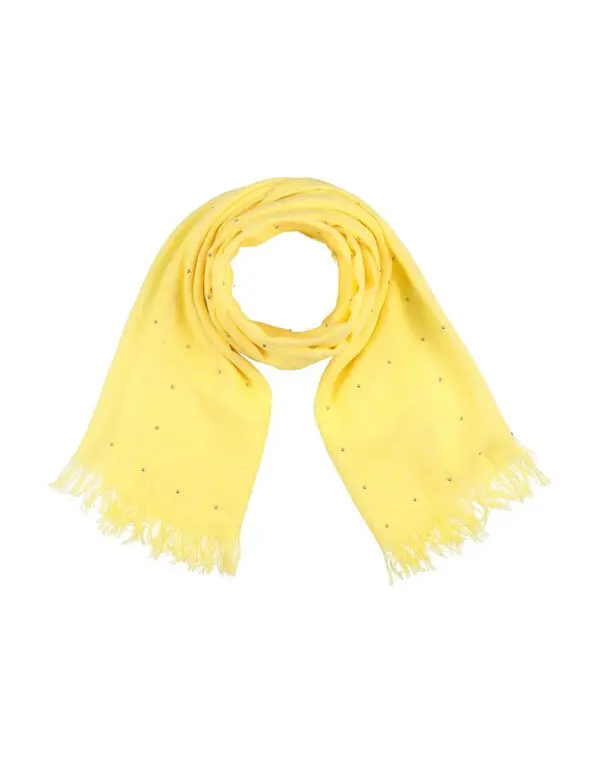 Fabiana Filippi Scarf Linen, Silk In Yellow - 86% Off