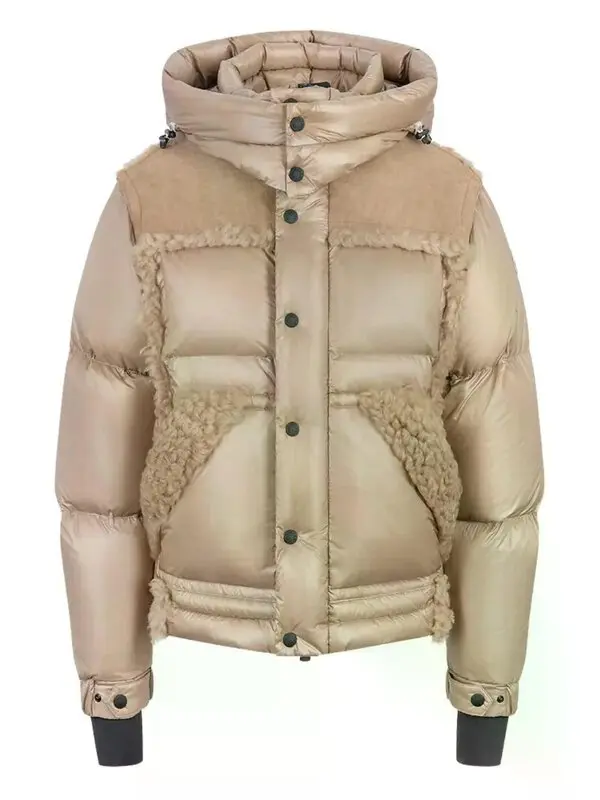 Moncler Shearling-trimmed Puffer Jacket