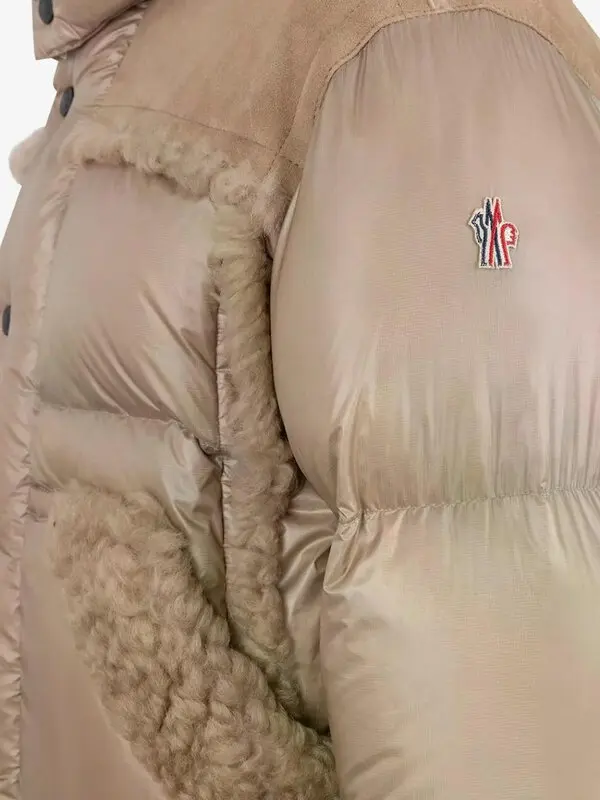 Moncler Shearling-trimmed Puffer Jacket