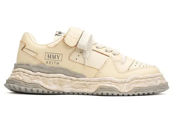 Mihara Yasuhiro Keith Og Sole Vl Leather Low Sneakers - White