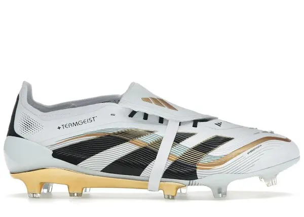 Adidas Predator Elite Foldover Tongue Fg + Teamgeist - Cloud White/core Black/gold Metallic