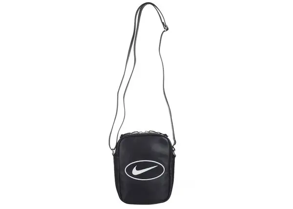 Supreme Nike Leather Shoulder Bag - Black