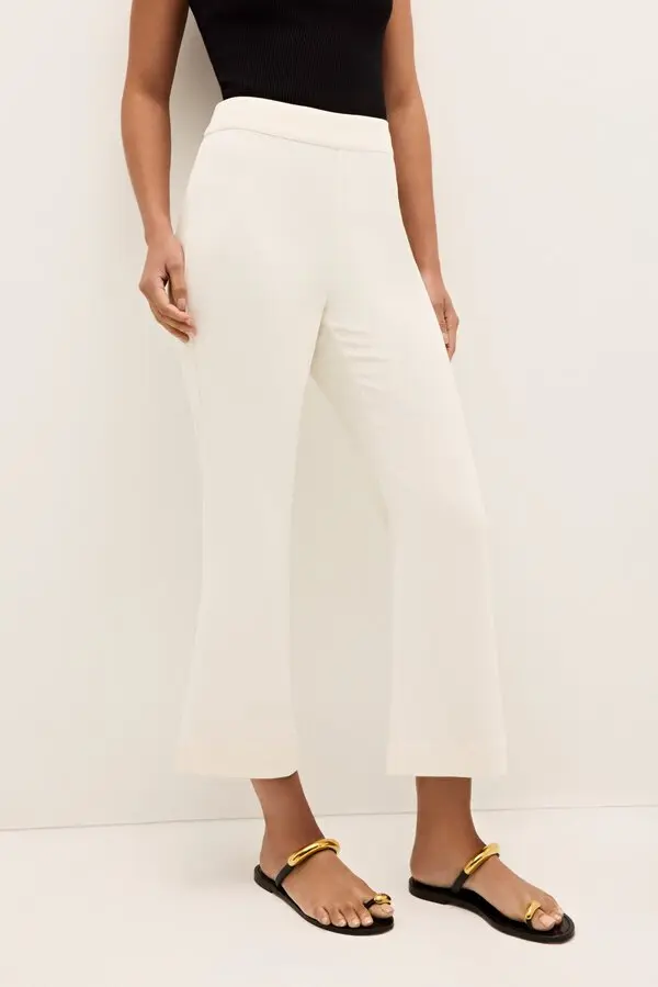 MARIE OLIVER Mia Crop Pant - Bone