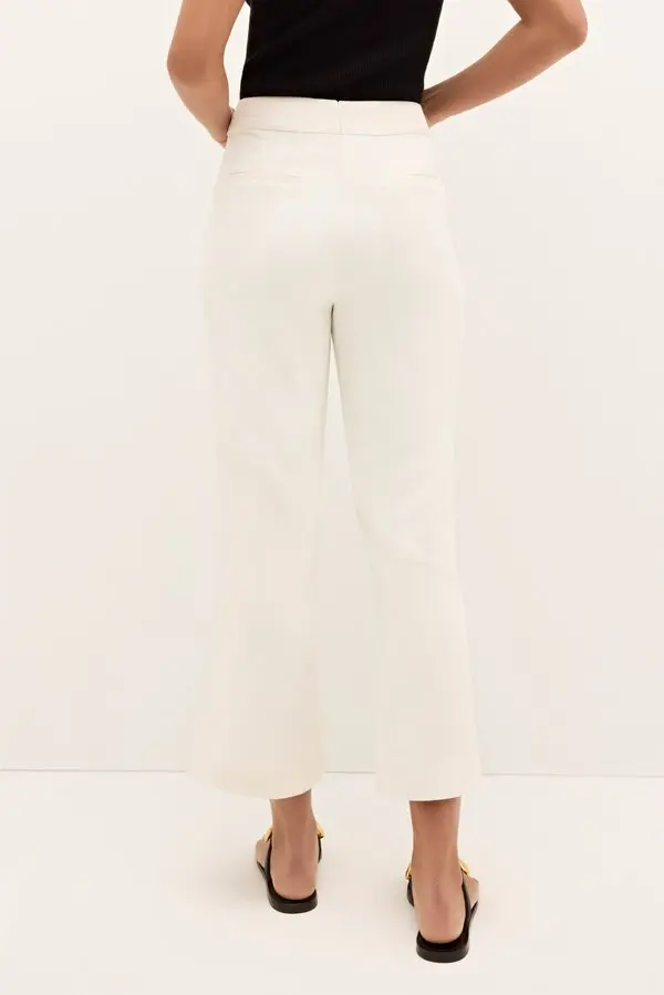 MARIE OLIVER Mia Crop Pant - Bone