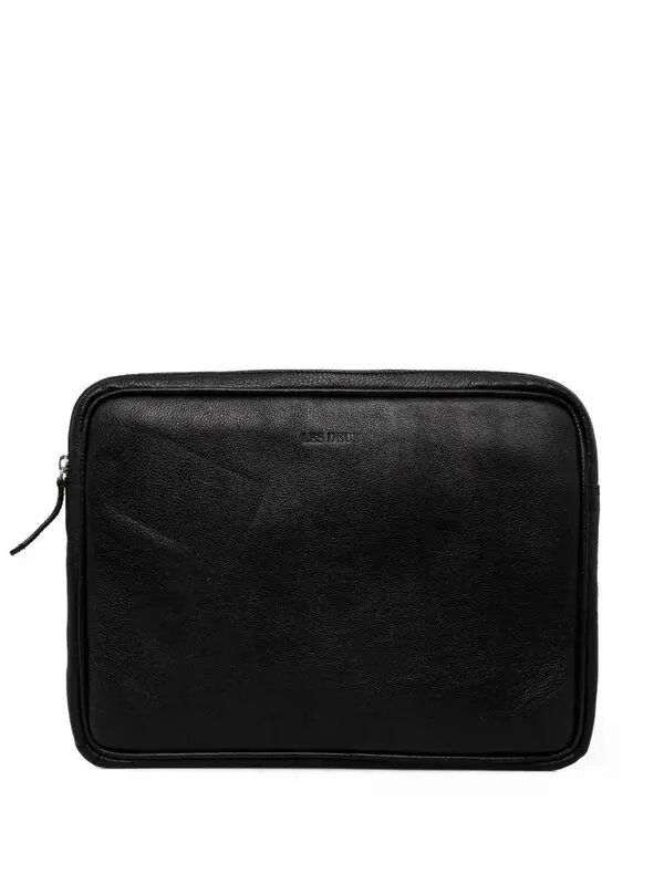 LES DEUX Leather Laptop Bag - Black