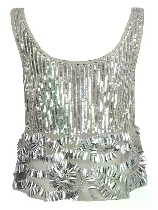 Alberta Ferretti Sequinned Top