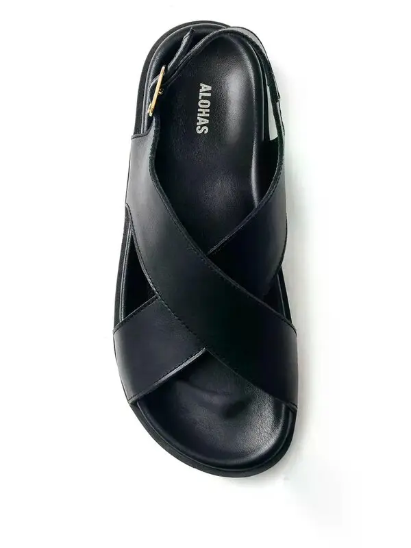 ALOHAS Nico Cross-strap Sandals - Black