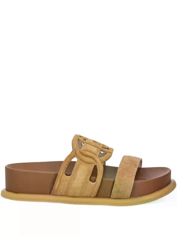 Liu Jo Double-strap Slide Sandals - Brown