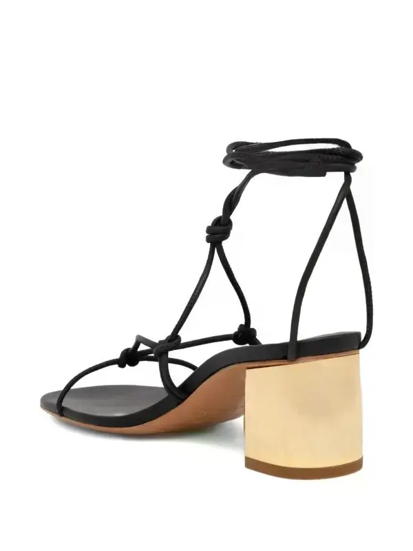 FORTE_FORTE Knotted Ankle-wrap Sandals