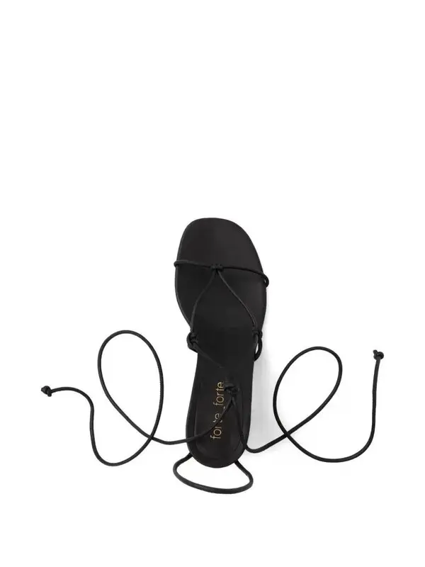 FORTE_FORTE Knotted Ankle-wrap Sandals