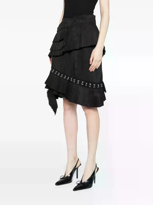 Rokh Broken Pleated Skirt