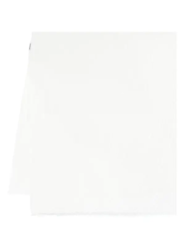Issey Miyake Pleated Scarf - White