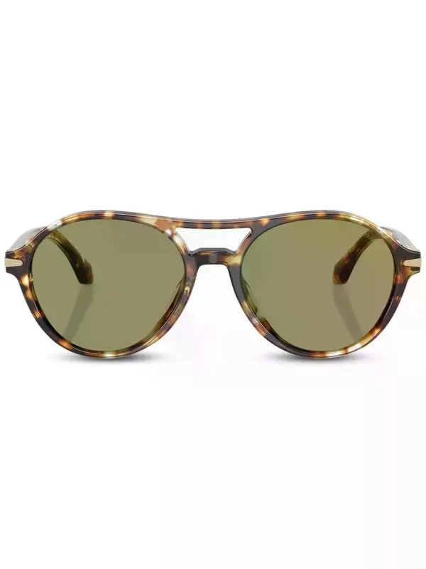 Giorgio Armani Round-frame Sunglasses - Brown