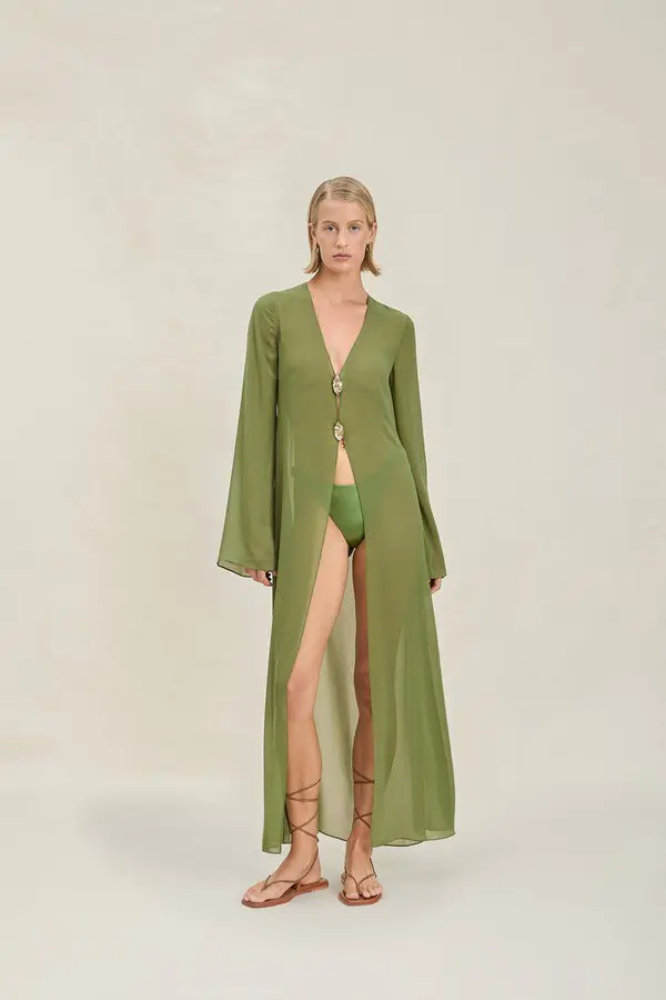 Devon Windsor Penny Robe - Green