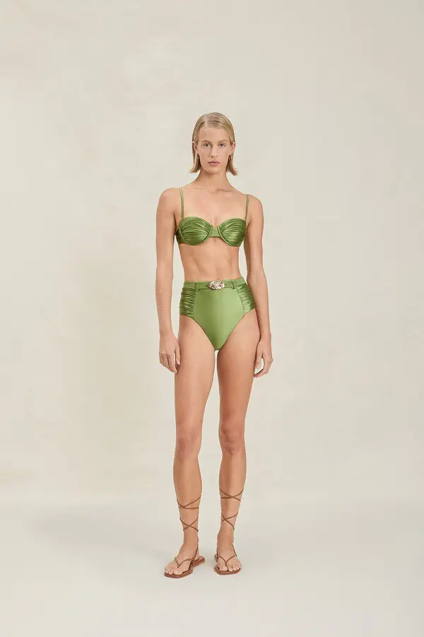 Devon Windsor Karter Bikini Top - Green