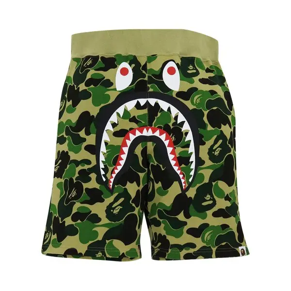 A BATHING APE Big Abc Camo Shark Sweat Shorts