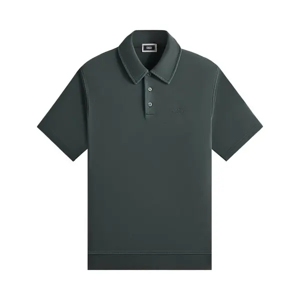 Kith Crystal Wash Interlock Graham Polo 'machine - Green