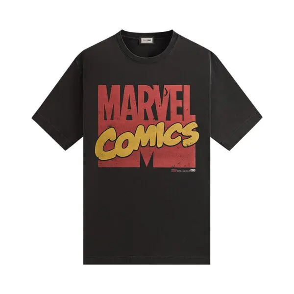 Kith X Marvel Comics Vintage Tee - Black