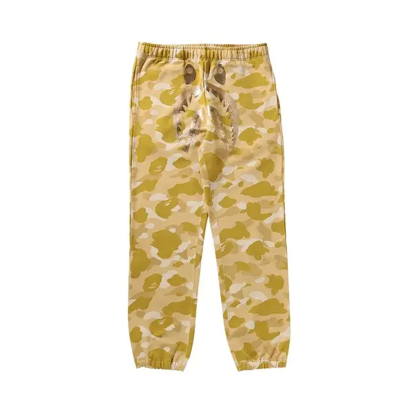 A BATHING APE Color Camo Shark Sweatpants - Yellow