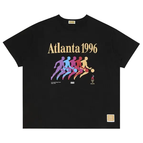 Kith For Olympics Heritage Atlanta Basketball Vintage Tee - Black