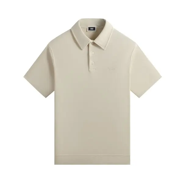 Kith Crystal Wash Interlock Graham Polo 'sandrift - Cream