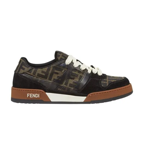 Fendi Match Ff Jacquard Sneakers - Brown