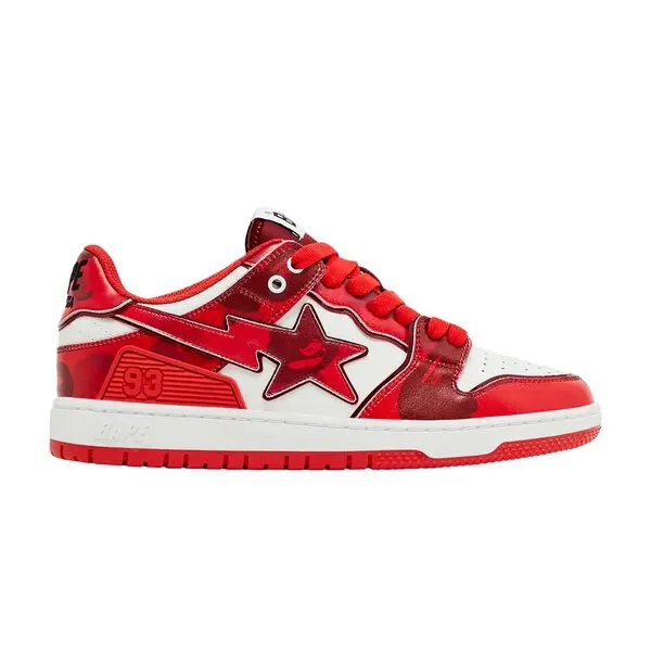 A BATHING APE Sk8 Sta #1 M2 Sneakers - Red