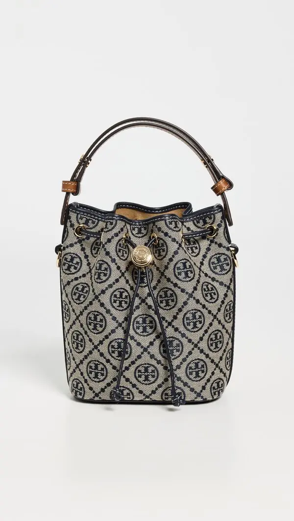 Tory Burch T Monogram Mini Bucket Bag