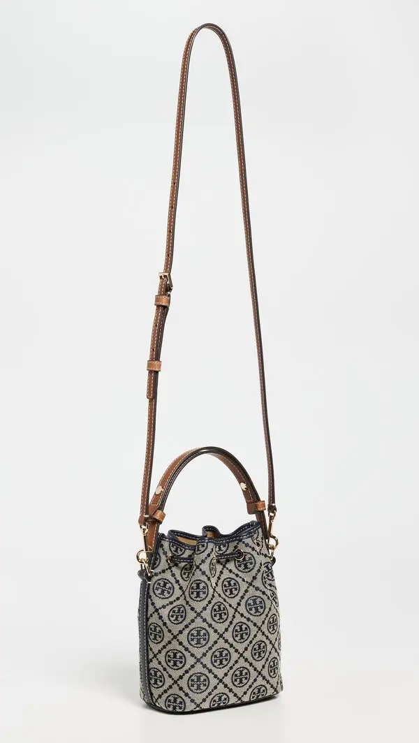 Tory Burch T Monogram Mini Bucket Bag