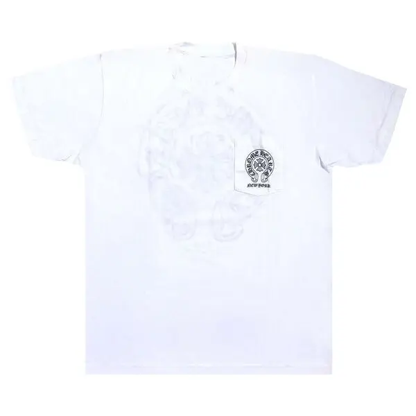 Chrome Hearts New York Horseshoe Pocket Tee - White