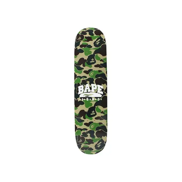 A BATHING APE Abc Camo Skateboard - Green