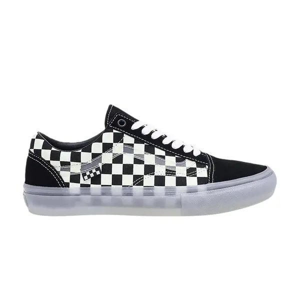 VANS Skate Old Skool 'glow In The Dark Checkerboard - Black