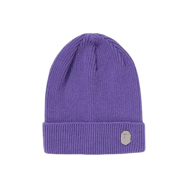 BAPE One Point Knit Cap - Purple